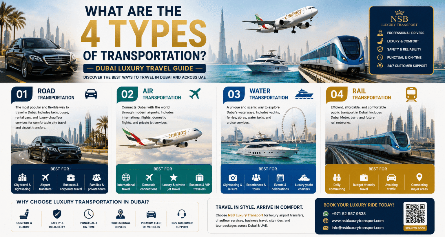 4 Types of Transportation in Dubai – Luxury Travel